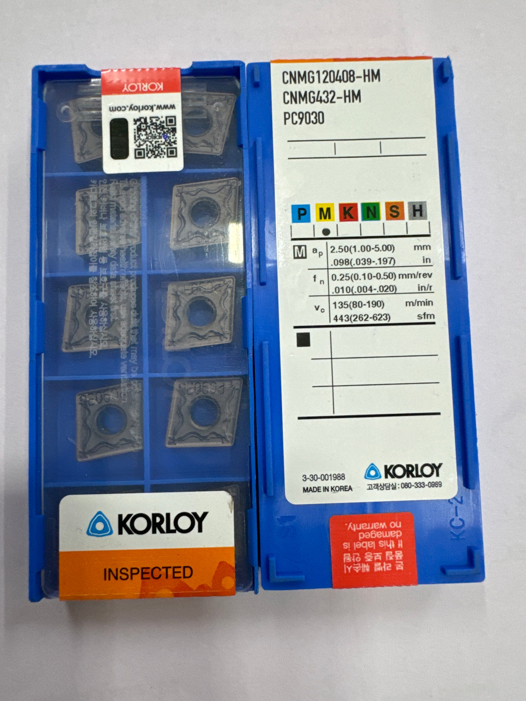 CNMG 1204 HM PC9030 INSERT (KORLOY) – Midland Tools