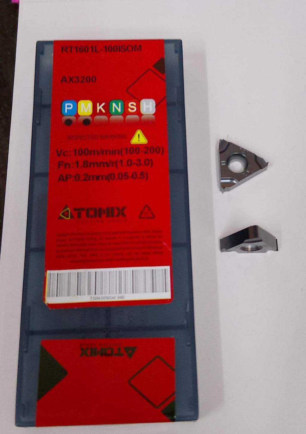 16IR 1.0 ISO AX3200 Threading Insert Atomix (Universal Grade) – Midland ...