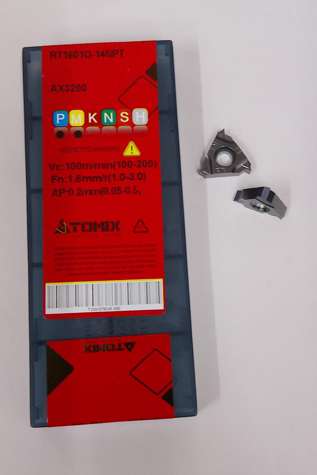 16ER 14NPT Threading Insert Atomix (Universal Grade) – Midland Tools