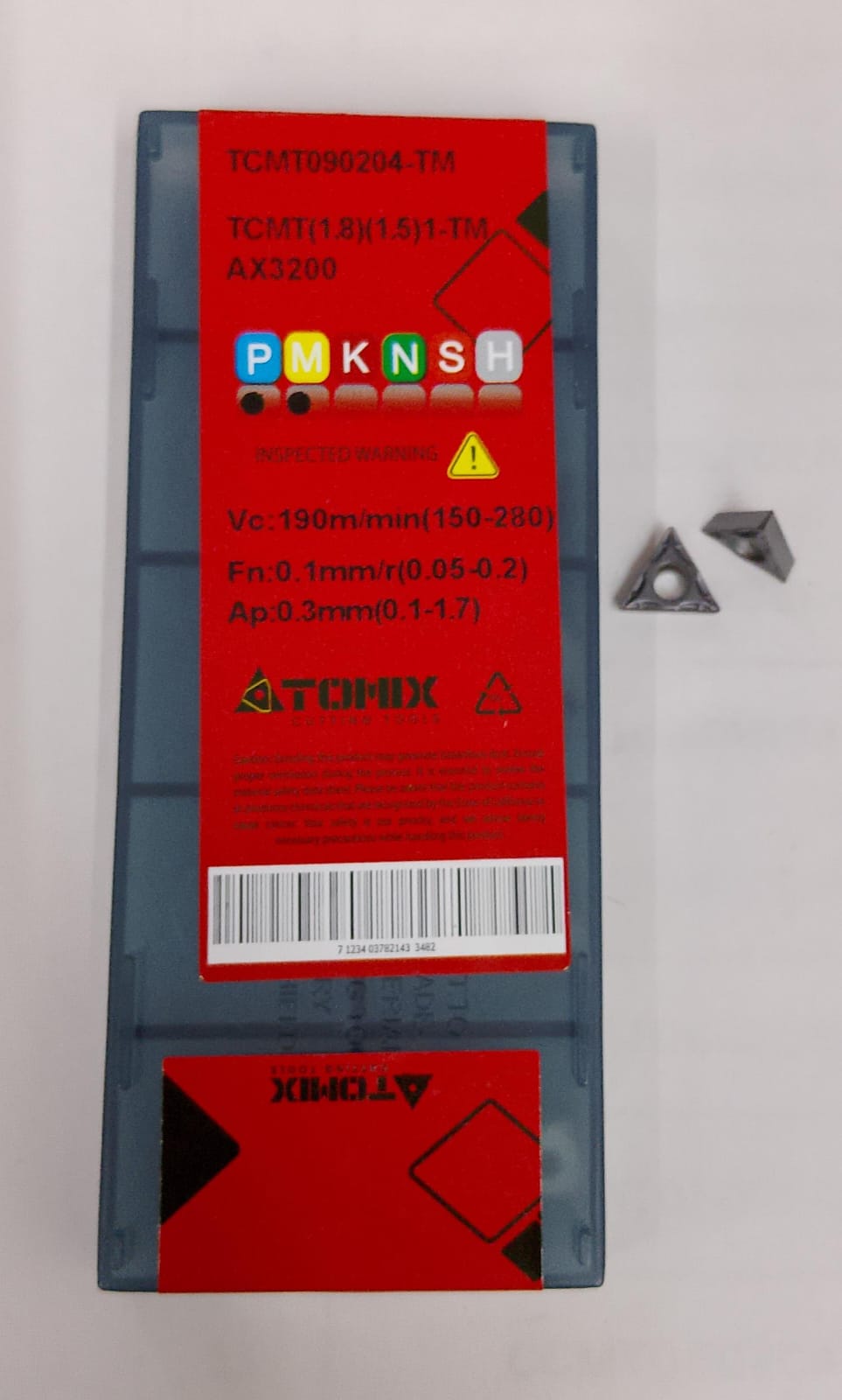 TCMT 090204-TM AX3200 Boring/Champhering Insert Atomix (Universal Grad ...