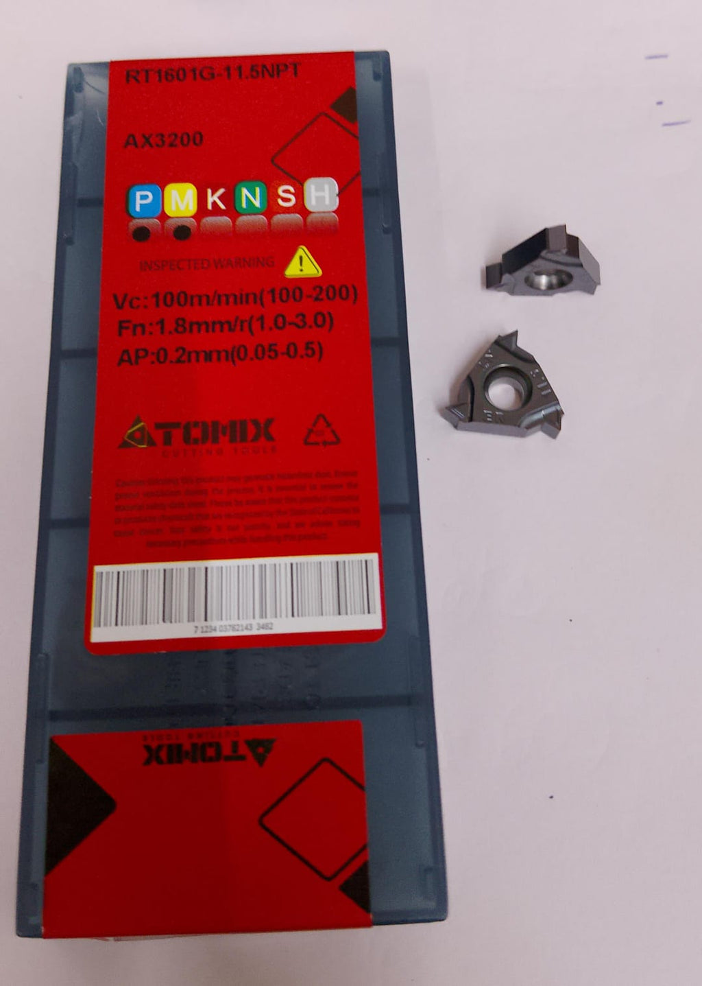 16ER 11.5NPT AX3200 Threading Insert Atomix (Universal Grade) – Midland ...