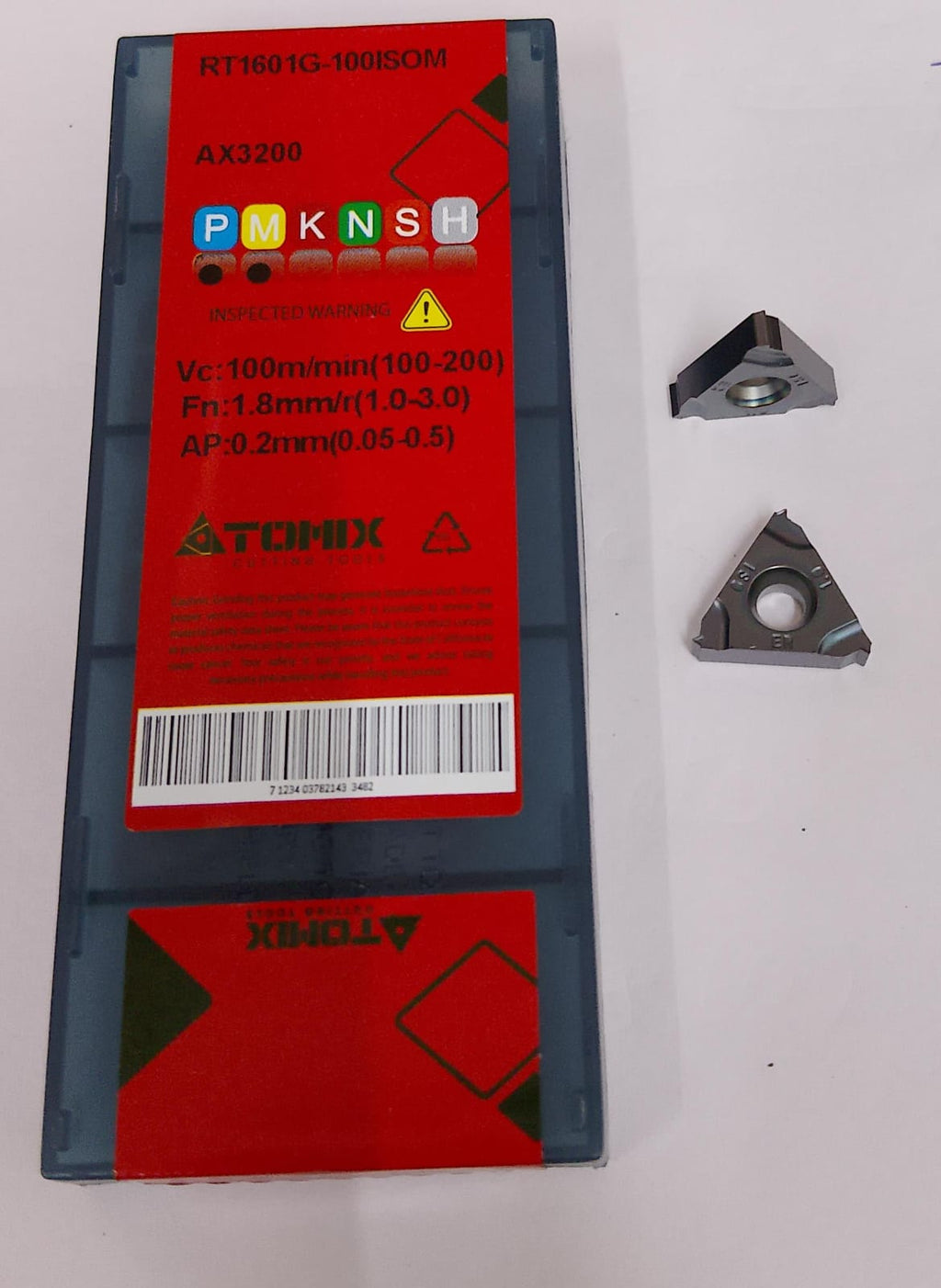 16ER 1.0ISO AX3200 Threading Insert Atomix (Universal Grade) – Midland ...