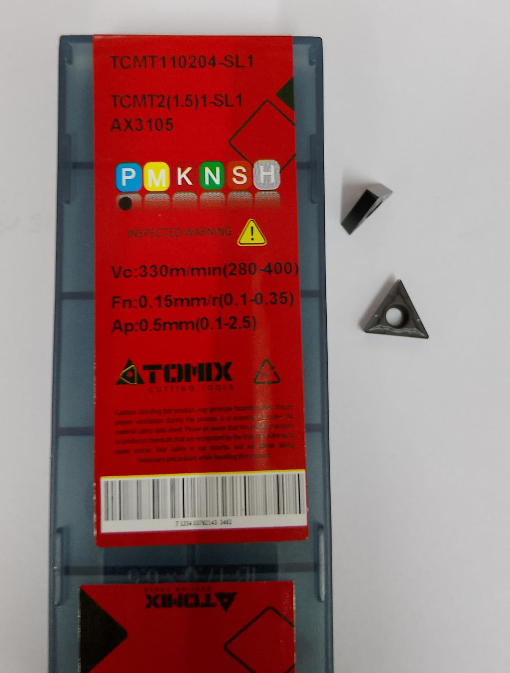 TCMT110204-SL1 INSERT (ATOMIX) – Midland Tools