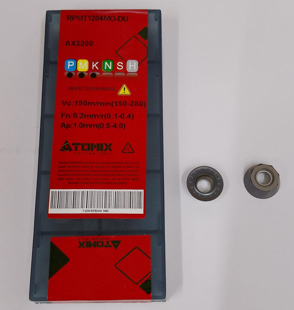 RPMT1204MO TURNING INSERT (ATOMIX) – Midland Tools