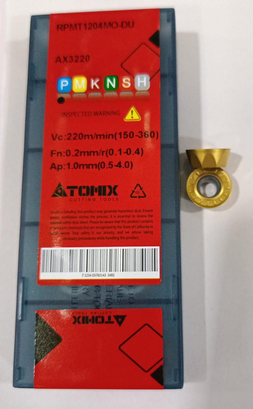 RPMT1204MO TURNING INSERT (ATOMIX) – Midland Tools